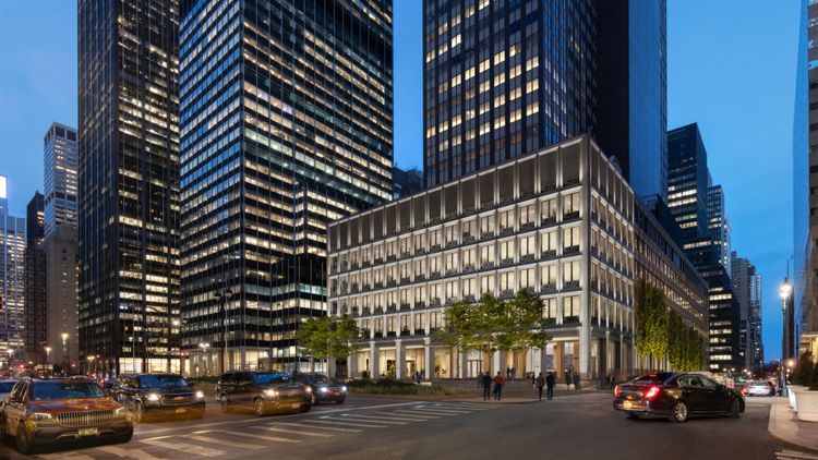 Occupying a full square block along the most powerful corporate ...